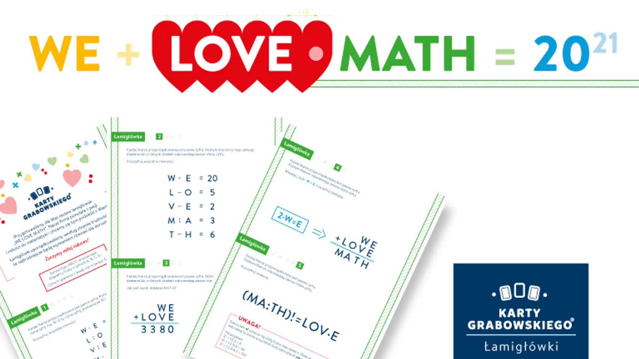 Łamigłówki We Love Math (darmowy PDF do pobrania)